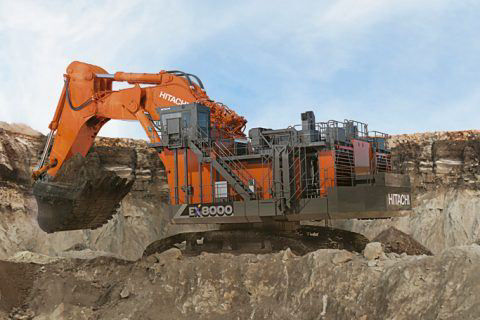EX8000-7B Large Excavators - Hitachi Construction Machinery
