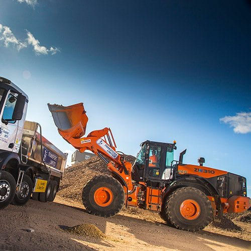 First Hitachi ZW310-5 wheel loader arrives in the UK - Hitachi ...