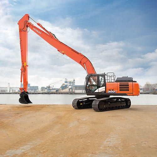 Presenting the new ZX300LCN-6 super long front excavator - Hitachi ...