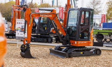 Hitachi presents prototype ZX23U-6EB two-tonne electric excavator at ...